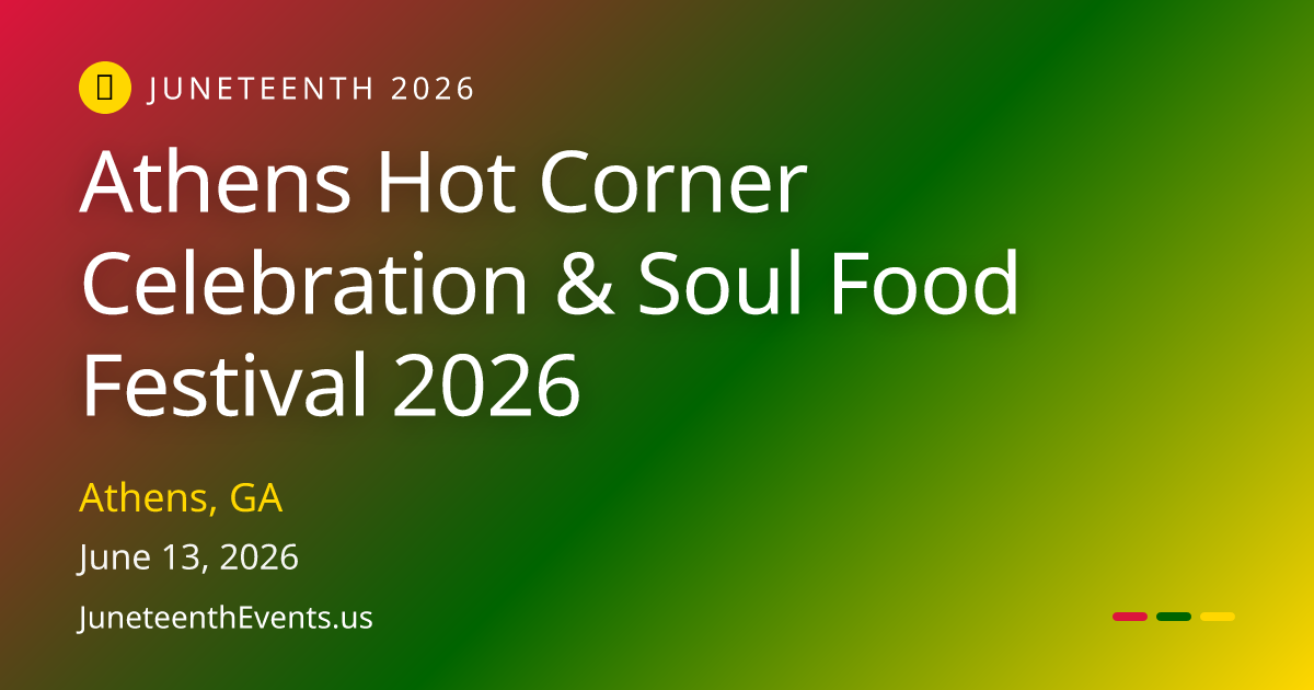 Athens Hot Corner Celebration & Soul Food Festival 2026