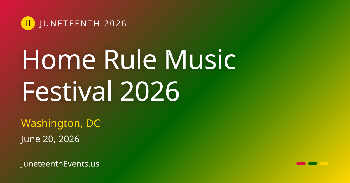 Home Rule Music Festival 2026 — Washington, DC