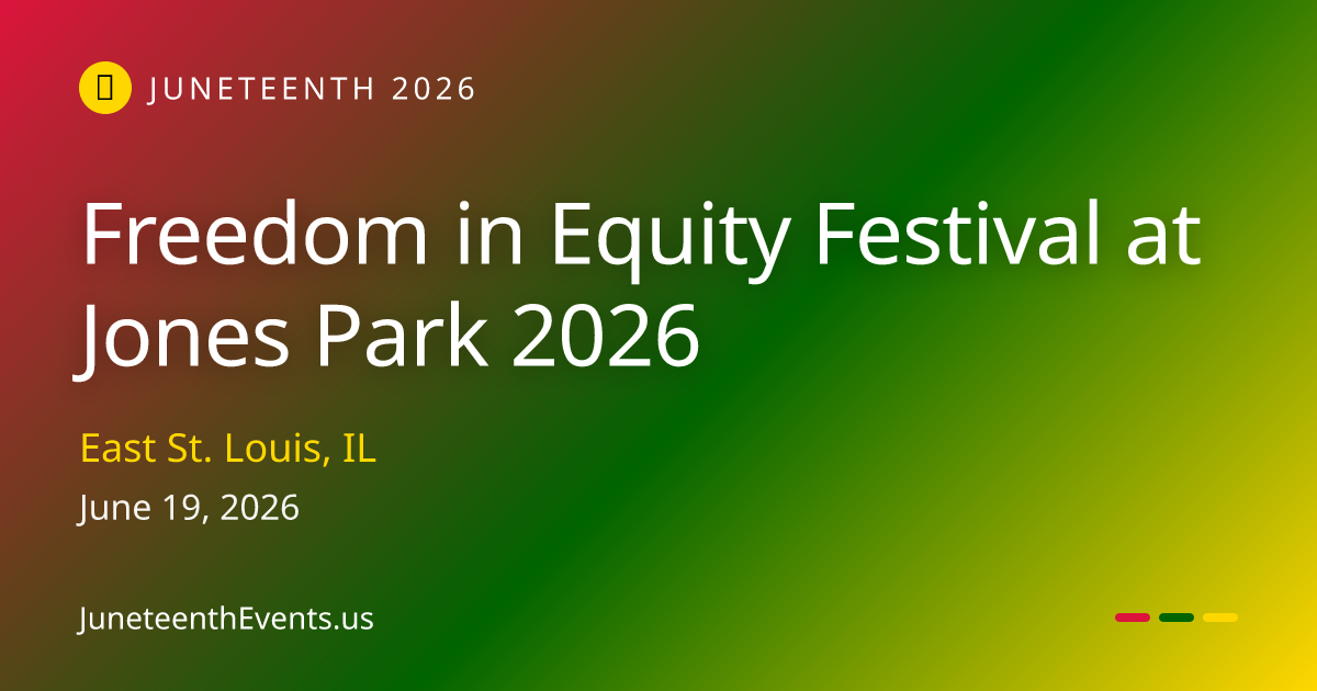 Freedom in Equity Festival at Jones Park 2026
